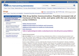 美 FDA, 'PPI 제제 골절 위험 높일 수 있다' 주의